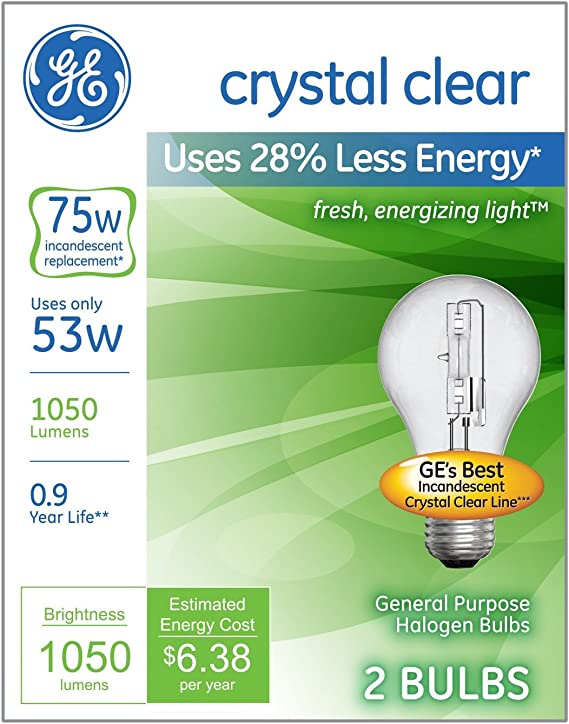 GE Lighting Crystal Clear 53, (75-watt Replacement) 4 Count (Pack of 1 ...